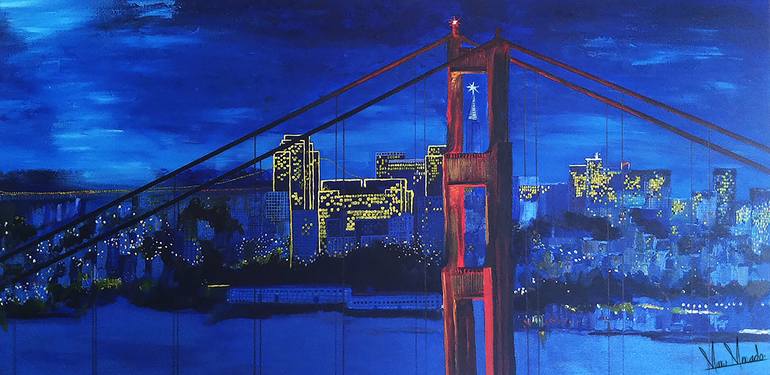 Luna Fria Painting by Maru Mercado | Saatchi Art