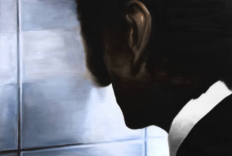 Man with Shadow (II) Painting by Travis K Schwab | Saatchi Art