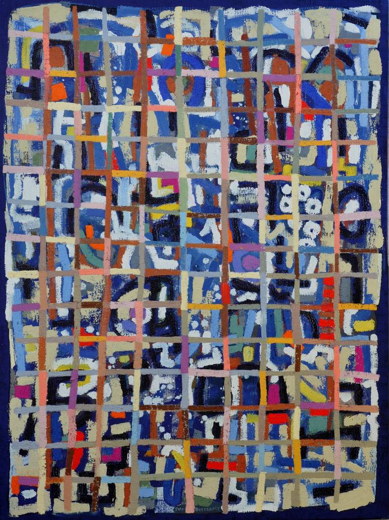 Perspective Through Matrix Painting by Sigalit Benjamin | Saatchi Art ...