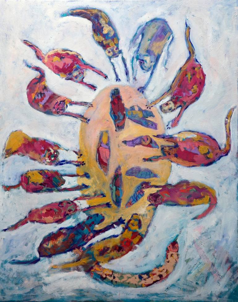 the feast Painting by mohamed rabie | Saatchi Art