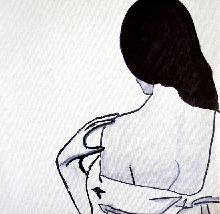 Backless Drawing by Ashley Dooley | Saatchi Art