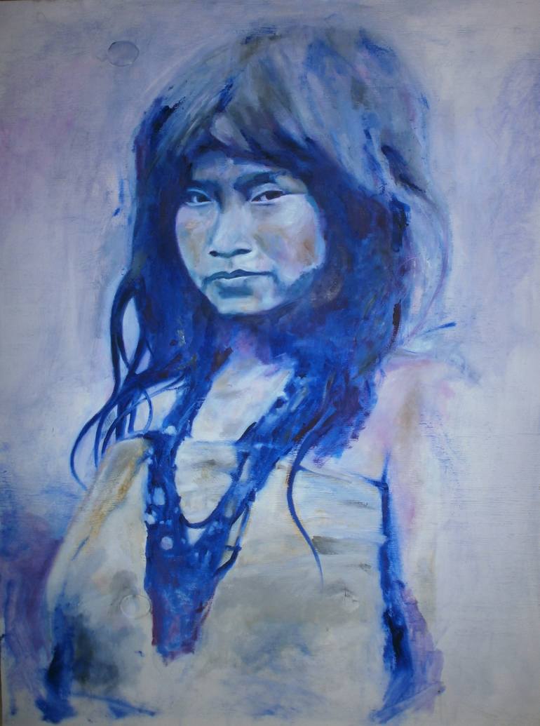 Una mujer Kogi Painting by twomoons cheyenne | Saatchi Art