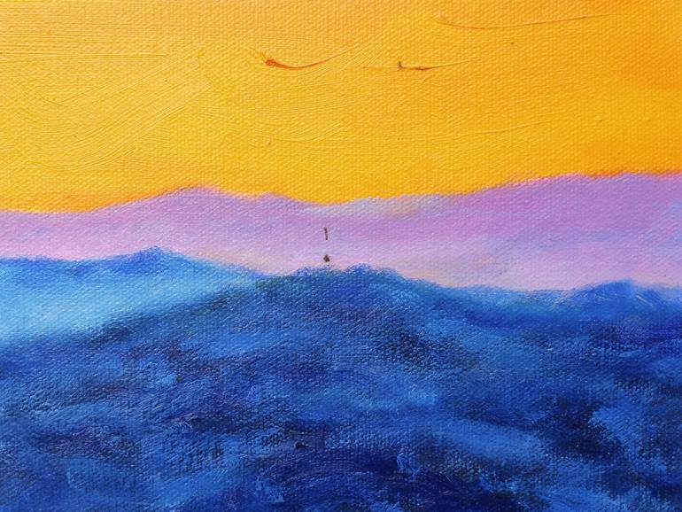 Blue Ridge Sunset Painting by Stan Sweeney | Saatchi Art