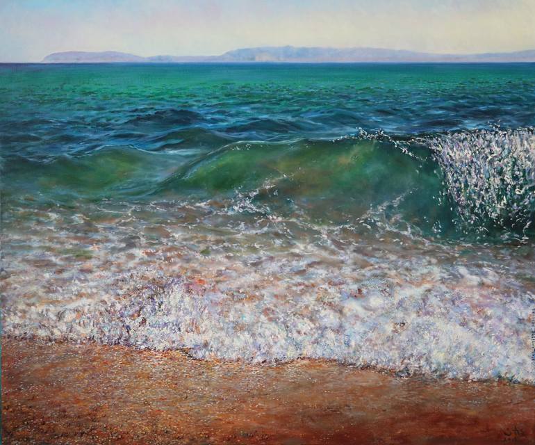 Levant island Painting by Star aka STAS | Saatchi Art