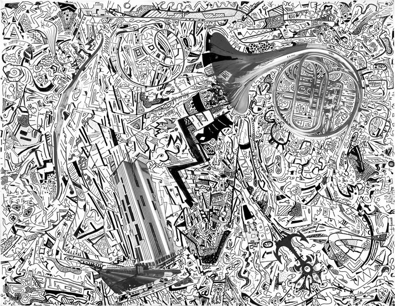 Intersection 14 Drawing By Martin Baker Saatchi Art