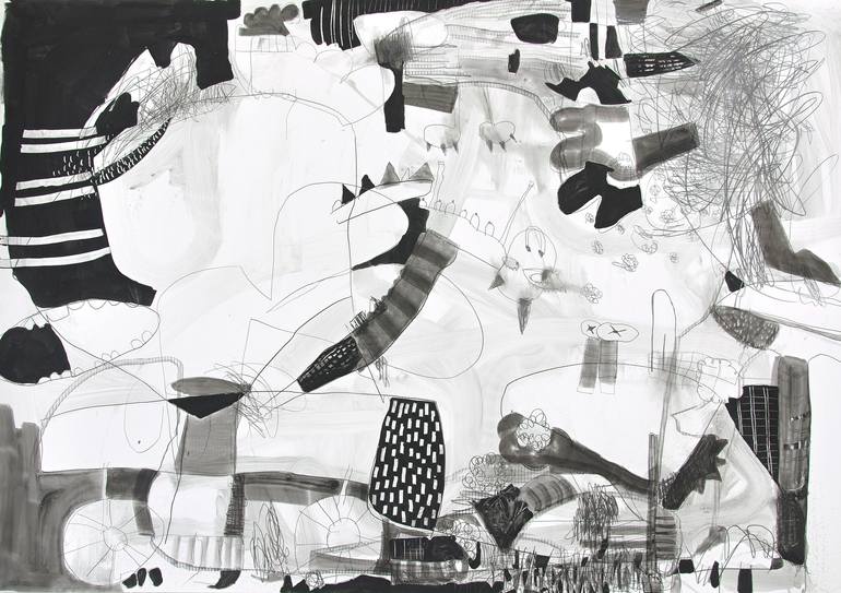 Entourage Painting by Darren Haper | Saatchi Art