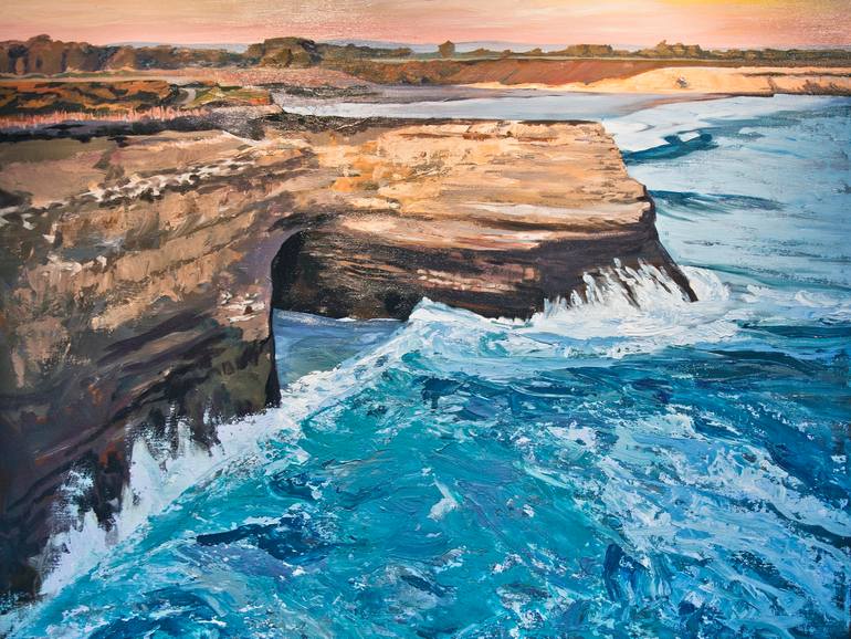 Santa Cruz Cove Painting by Jamie Wells | Saatchi Art
