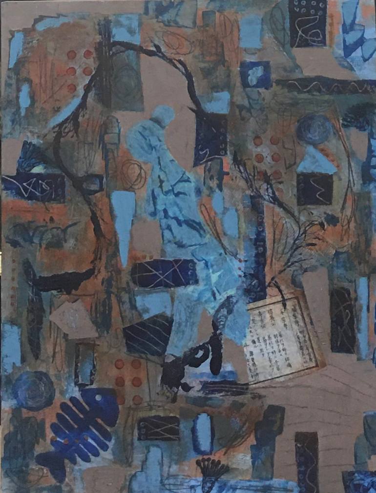 Blue Lady Painting by Carol Babington | Saatchi Art