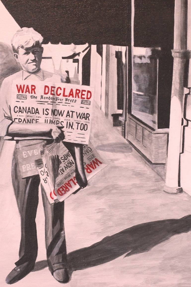 Declaration of war Painting by Mark Stratton | Saatchi Art