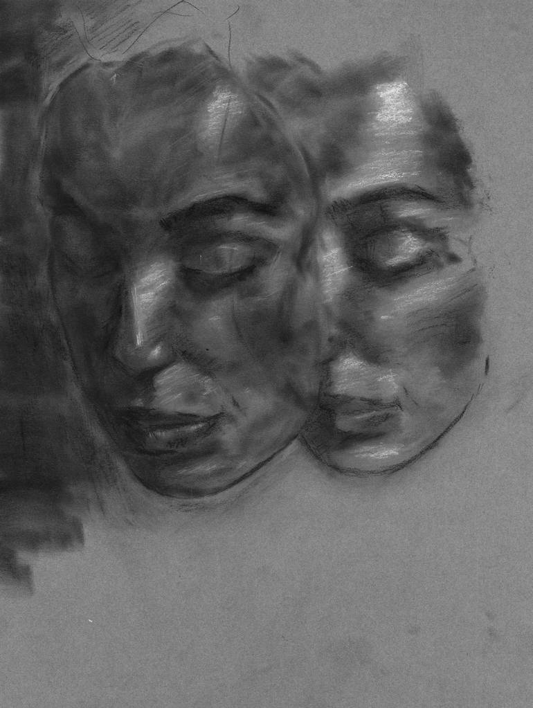 Scapegoat Facial Study Drawing by Victorious McLeod | Saatchi Art