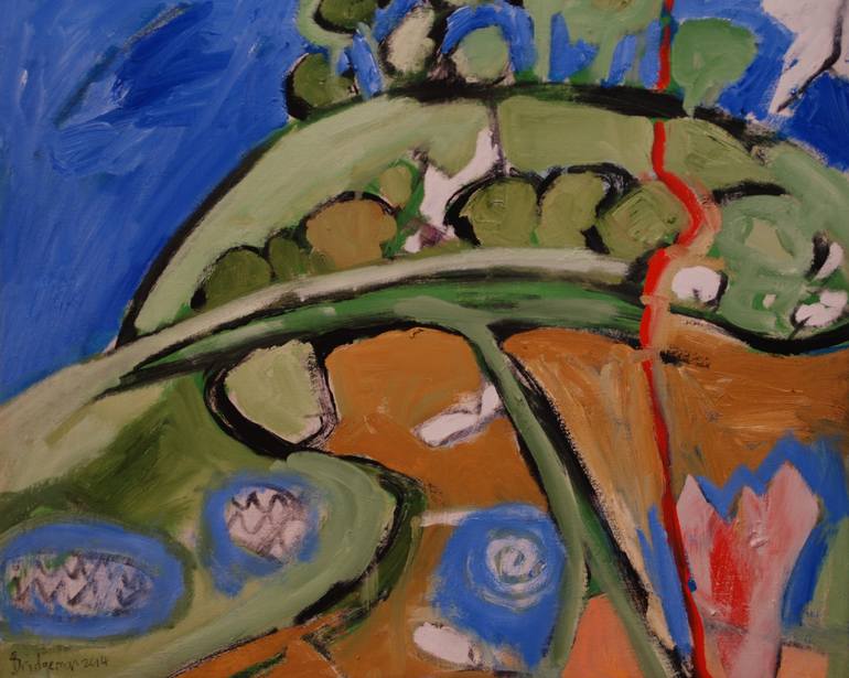 The Clumps Painting by David Bridgeman | Saatchi Art