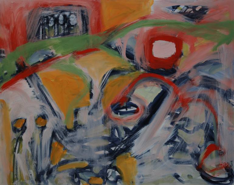 Green Fields Painting by David Bridgeman | Saatchi Art