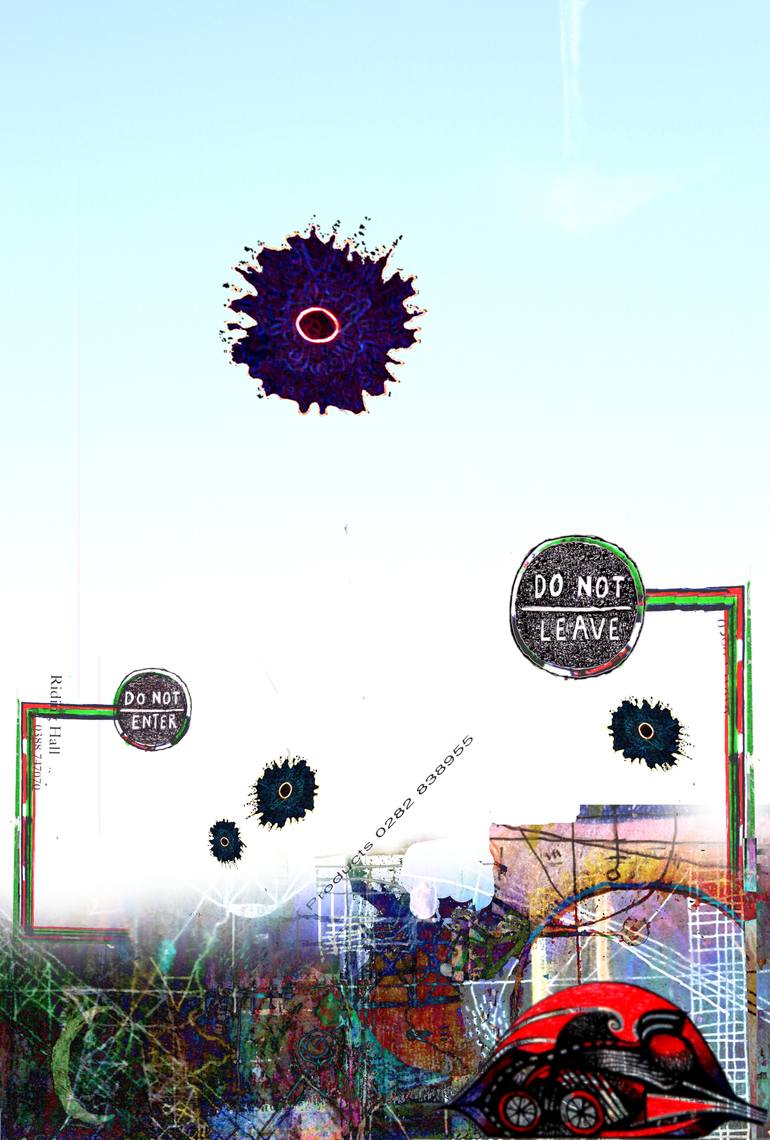 Do not Enter or Leave Mixed Media by Andy Mercer | Saatchi Art