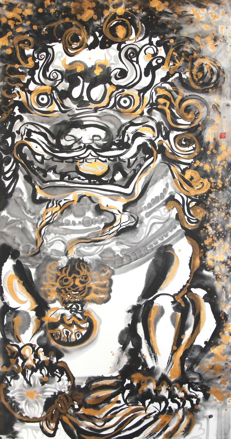 Japanese Foo Dog Sketches
