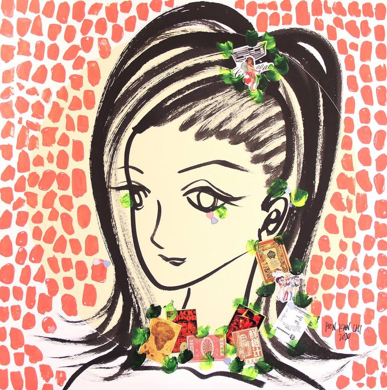 Millennial girl-55 Drawing by Poon KanChi | Saatchi Art