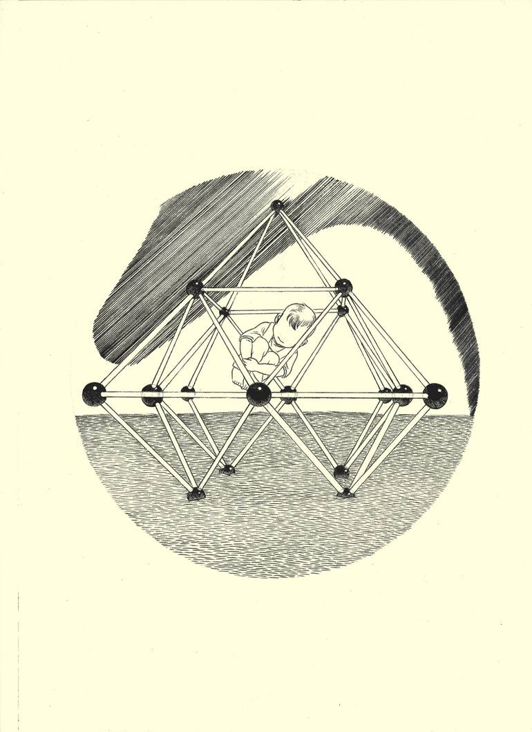 Ohm. Drawing by Samuel Guerrero | Saatchi Art