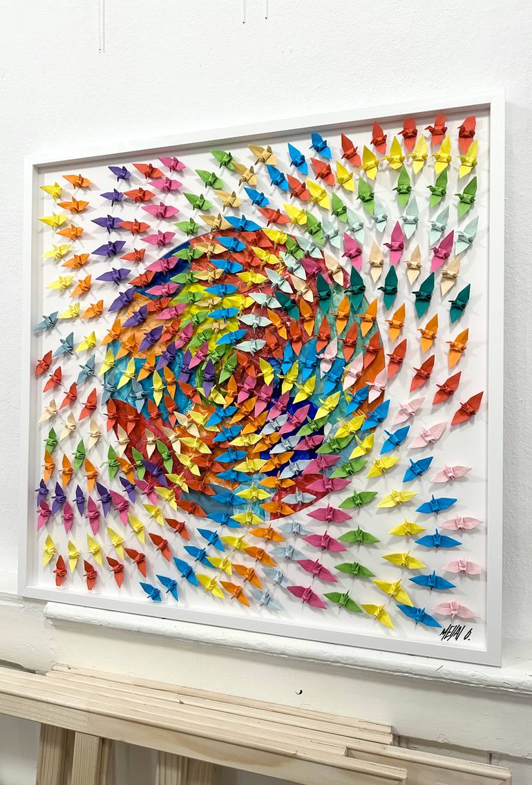 A whirlwind of freedom… (ORIGAMI 2024) Collage by Olivier Messas ...