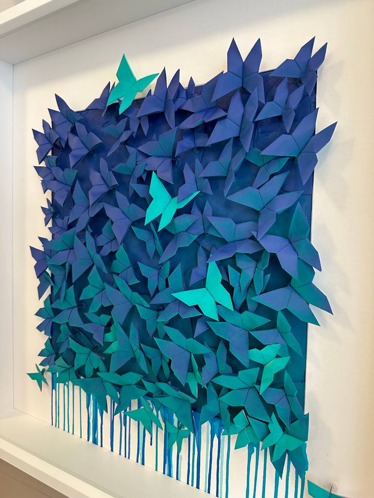 Horizon d'azur... AZURE HORIZON... (ORIGAMI 2024) Collage by Olivier ...