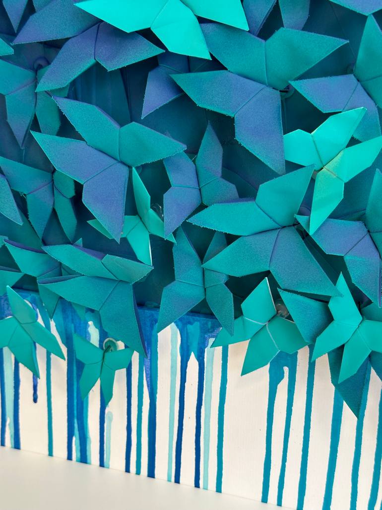Horizon d'azur... AZURE HORIZON... (ORIGAMI 2024) Collage by Olivier ...
