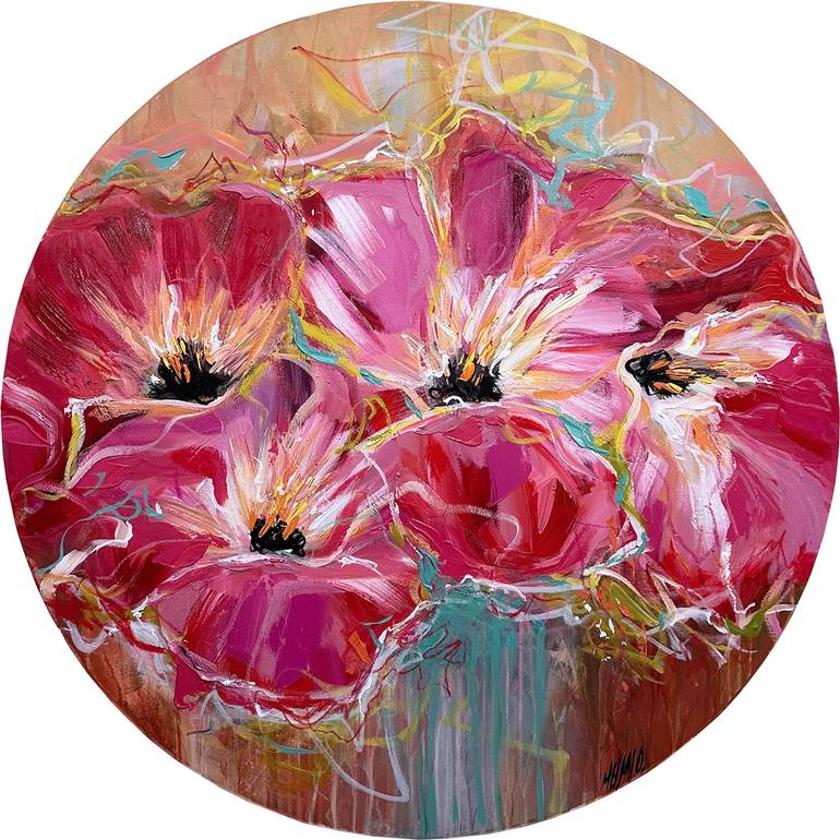L'éclat des Azalées... « THE BRILLIANCE OF AZALEAS... » (2024) Painting ...