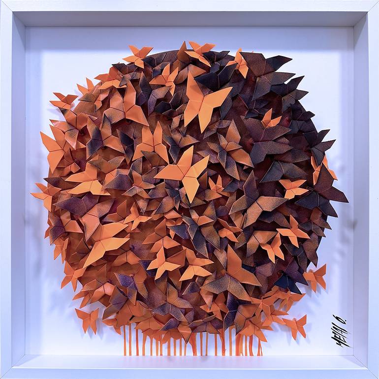 Light of Sunrise... (ORIGAMI 2025) Collage by Olivier Messas | Saatchi Art
