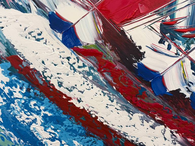 Les flammes de l'océan... THE FLAMES OF THE OCEAN... (2025) Painting by ...