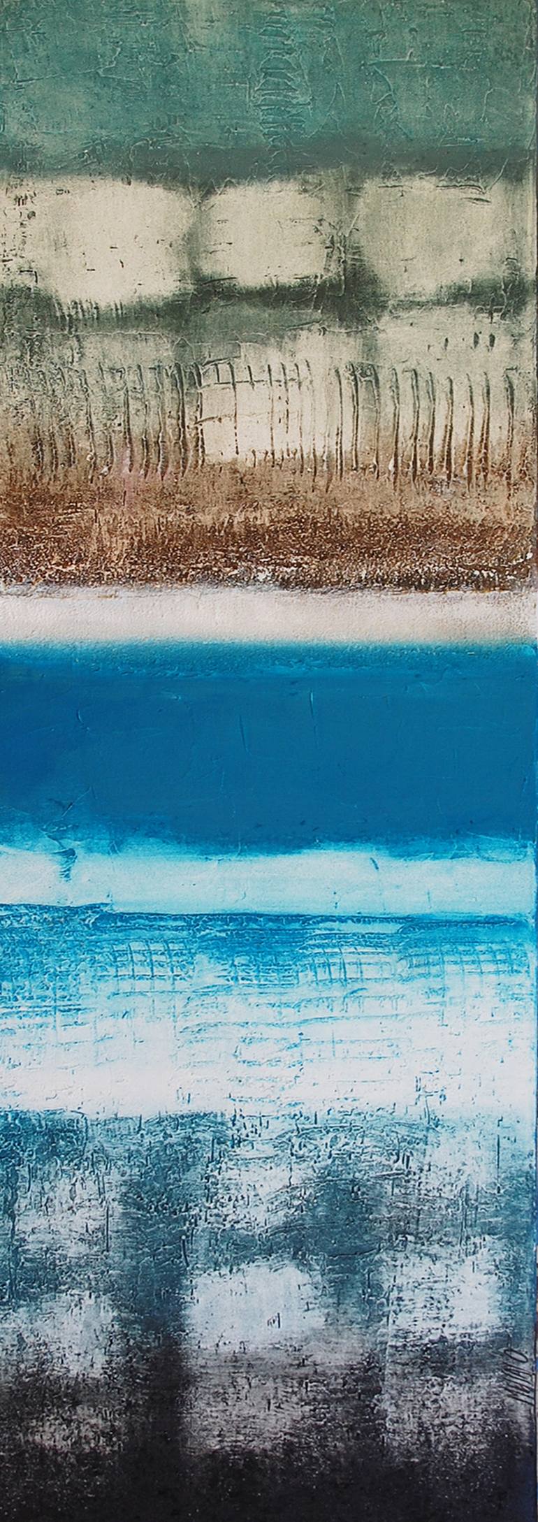 Bleu, Blue, Blau... Painting by Olivier Messas | Saatchi Art