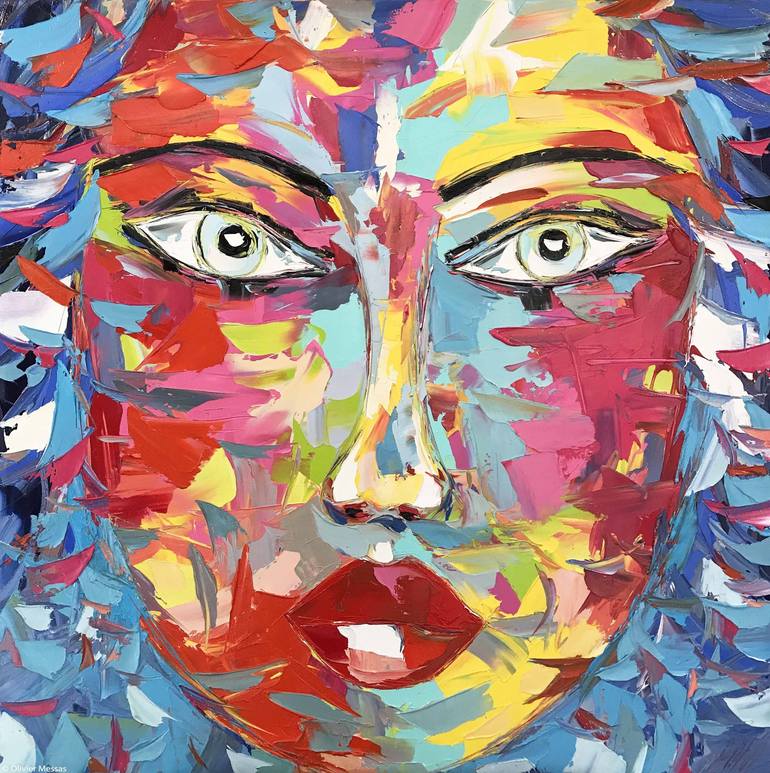 ZORA Portrait 13 (VISAGE & FACE 2019) Painting by Olivier Messas ...
