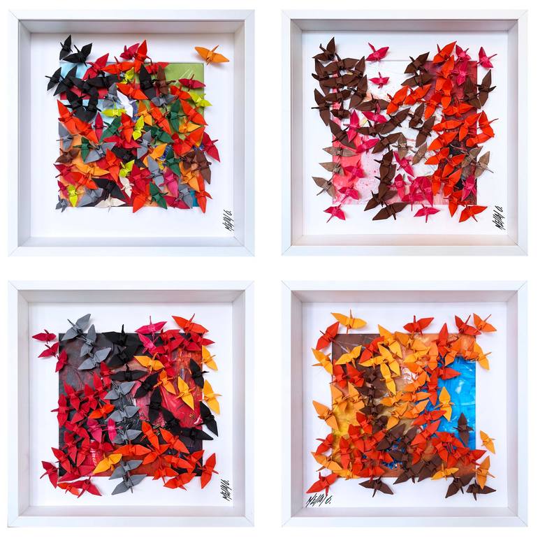 COMPOSITION XII Origami | ORIGAMI 2022 Collage by Olivier Messas ...