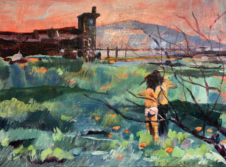 Squatter Study #2 Painting by Michele Alborg | Saatchi Art