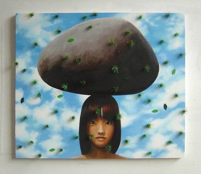 'Caryatid' Painting by Jan Wisse | Saatchi Art