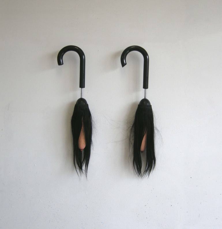 “Character-cocoons - Hairy Black-BB” Painting by Jan Wisse | Saatchi Art