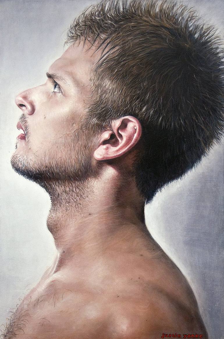 Self Profile Painting by Justin Yanke | Saatchi Art