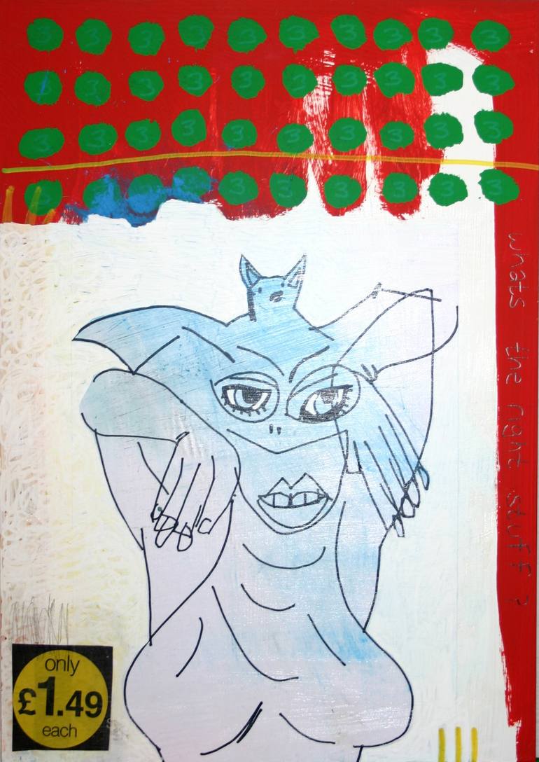 Whats The Right Stuff Painting by Runic J Spedding | Saatchi Art