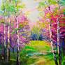 Spring birch trees Painting by Olha Darchuk | Saatchi Art