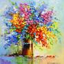 Bouquet of wild flowers Painting by Olha Darchuk | Saatchi Art