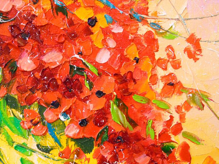 Bouquet of wild flowers Painting by Olha Darchuk | Saatchi Art