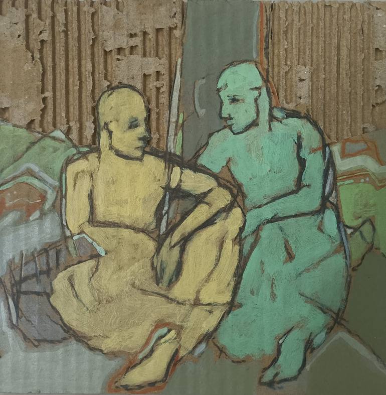 Roadside stories 1 Painting by sameer dixit | Saatchi Art