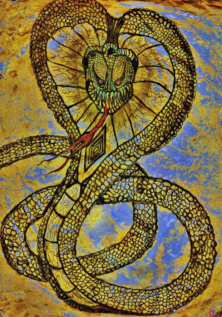 Revelation; 12:9; 20:2 That Old Serpent called the Devil Drawing by ...