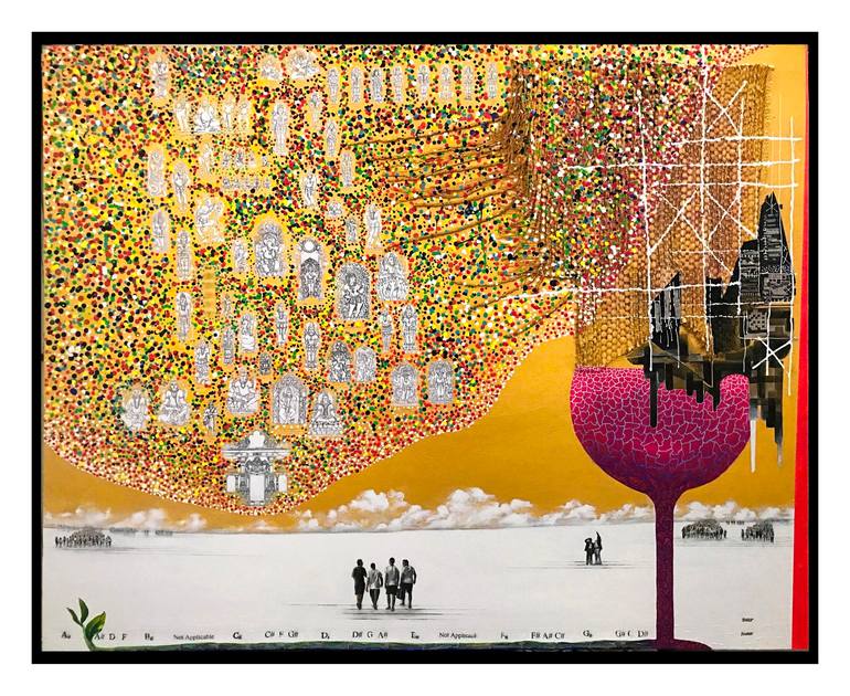 Parallelism series- The Golden erra Painting by AK Douglas | Saatchi Art