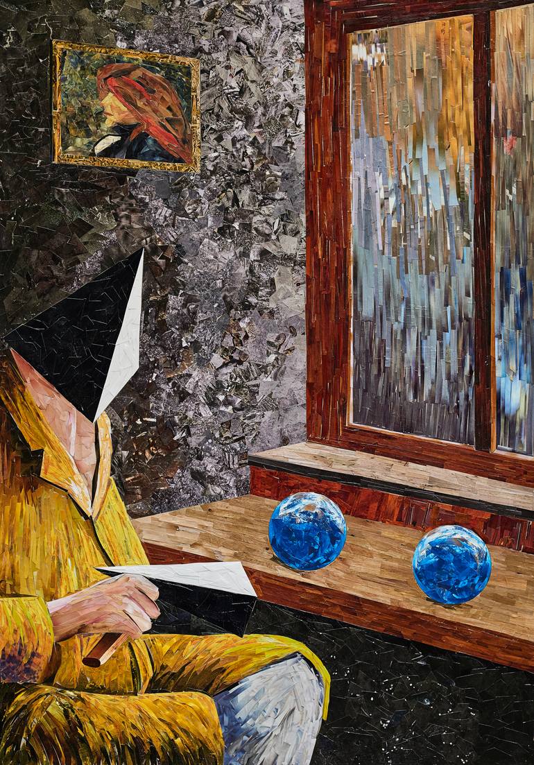 By the window Collage by Albin Talik | Saatchi Art