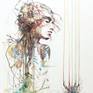 Coma Drawing by Carne Griffiths | Saatchi Art