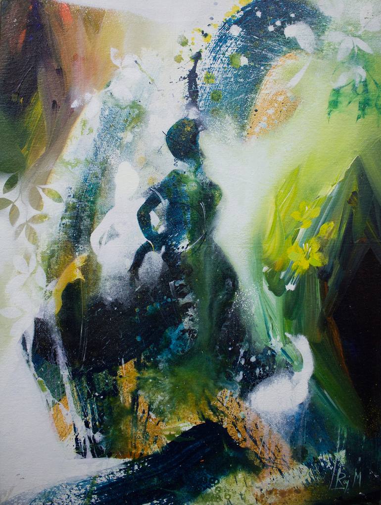 The Birth of Vasant (Spring) Painting by Raj Maji | Saatchi Art