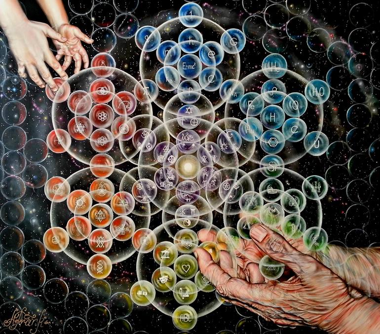 The Knowledge Painting by Anastasia Frank | Saatchi Art