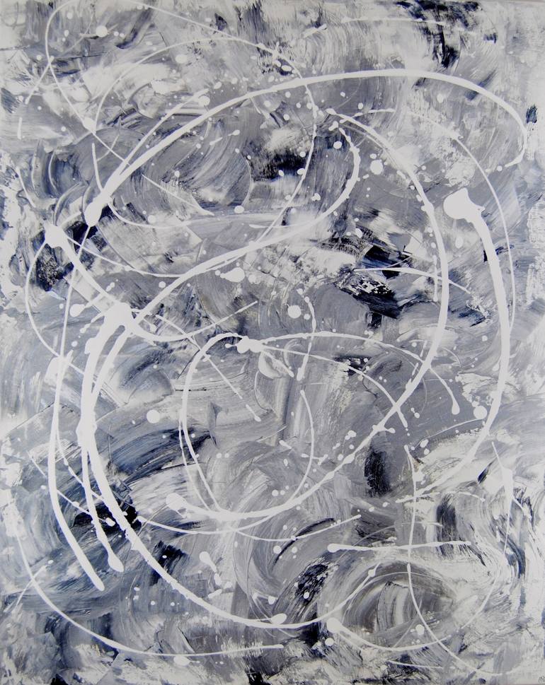 Grey motion! Painting by Astrid Stoeppel | Saatchi Art