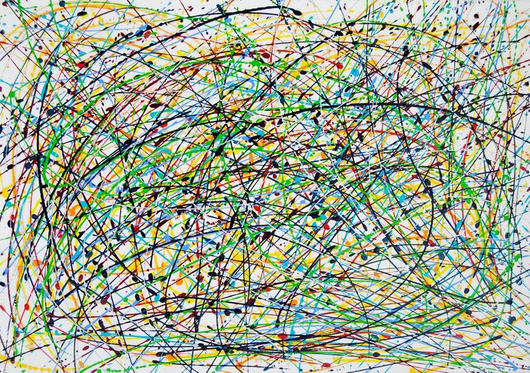 Colorato caotico! Painting by Astrid Stoeppel | Saatchi Art