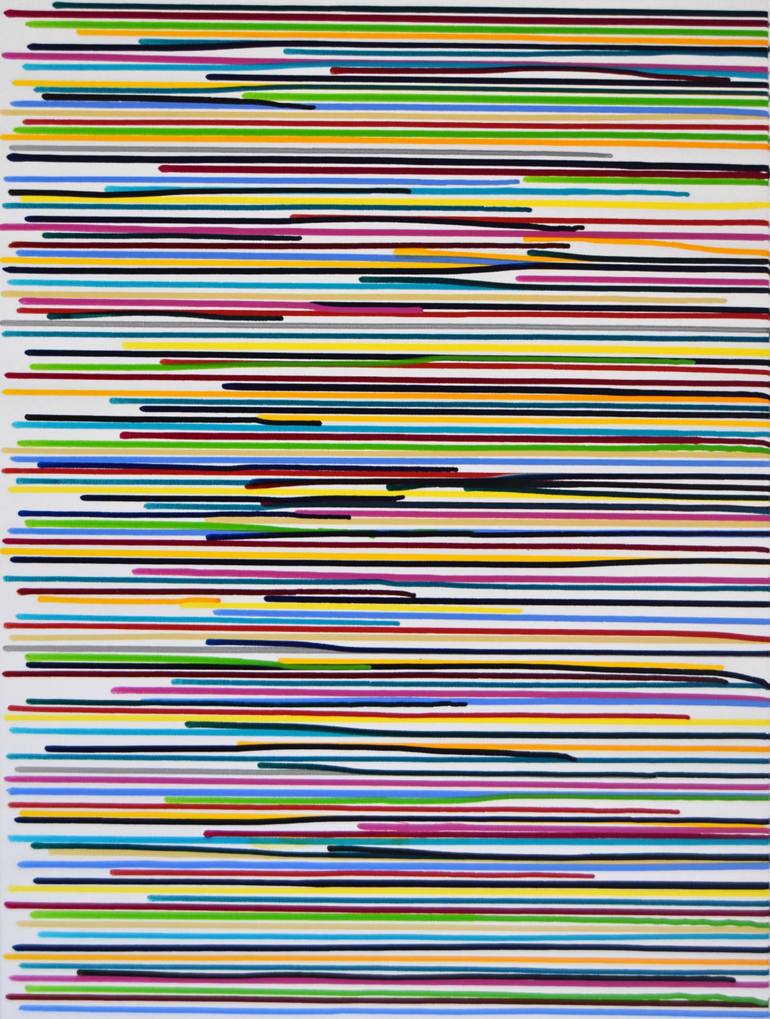 Colorful lines! Painting by Astrid Stoeppel | Saatchi Art