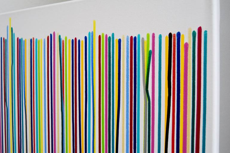Vertical colors! Painting by Astrid Stoeppel | Saatchi Art