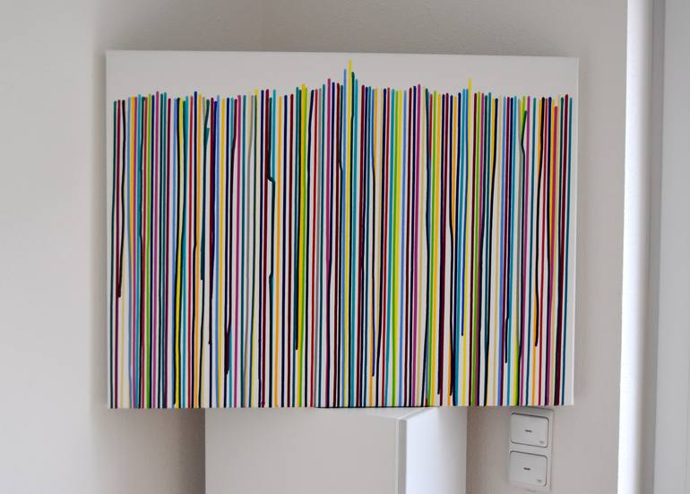 Vertical colors! Painting by Astrid Stoeppel | Saatchi Art