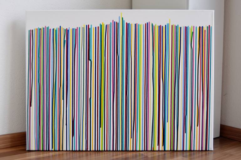 Vertical colors! Painting by Astrid Stoeppel | Saatchi Art